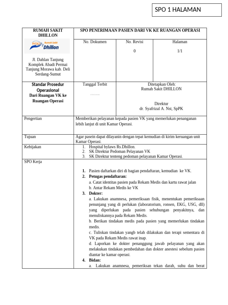 Sop Kiki Vk-Ok | PDF