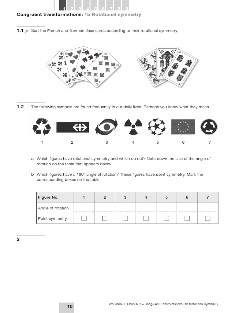 Rotational and Point Symmetry in Figures | PDF | Rotation | Symmetry