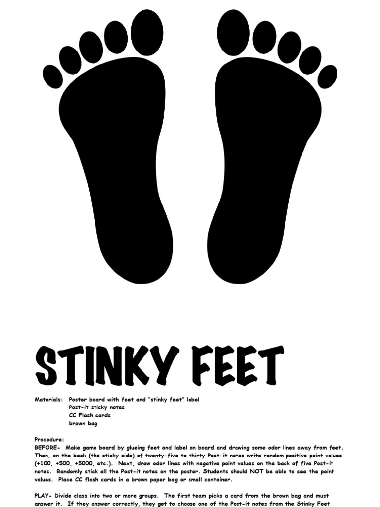 Stinky Feet Classroom Game Rules | PDF