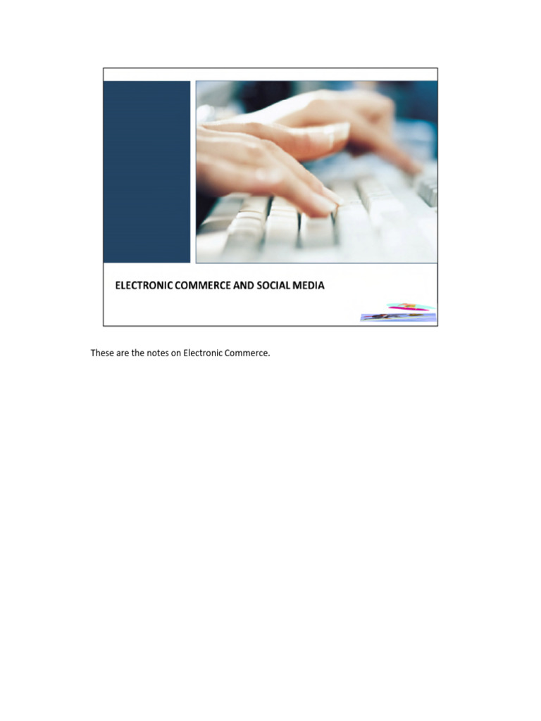 Understanding Electronic Commerce Dynamics | PDF | Profit (Economics ...