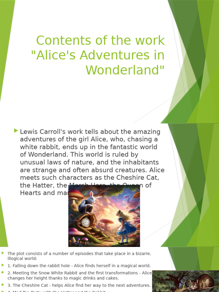 Alice's Adventures in Wonderland Summary | PDF