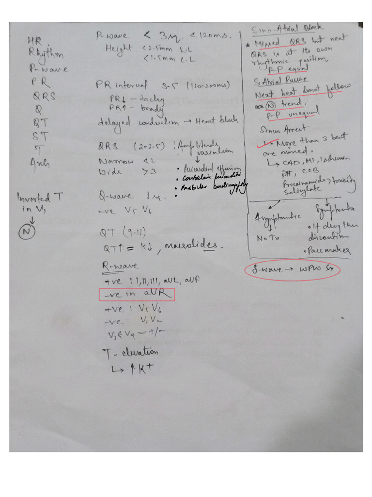 ECG Notes in Short | PDF