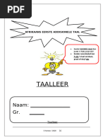 Graad 9 Afrikaans EAT Kom Ons Oefen Die Infinitief | PDF