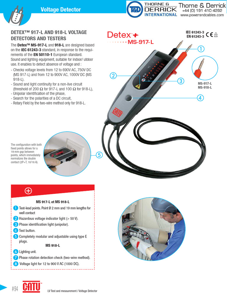 11kV Voltage Detectors Overview | PDF | Light Emitting Diode | Capacitor