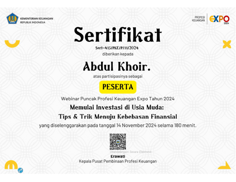 Abdul Khoir. | PDF