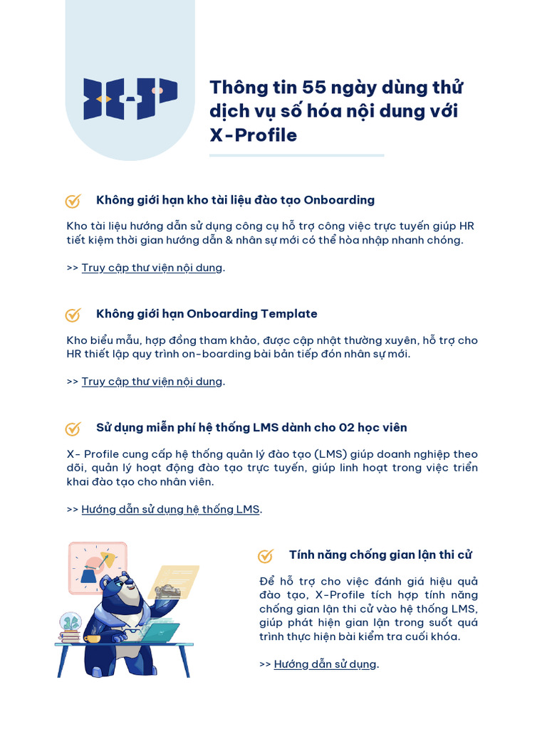 55 Ngày Dùng Thử Dịch Vụ Số Hóa Nội Dung | PDF