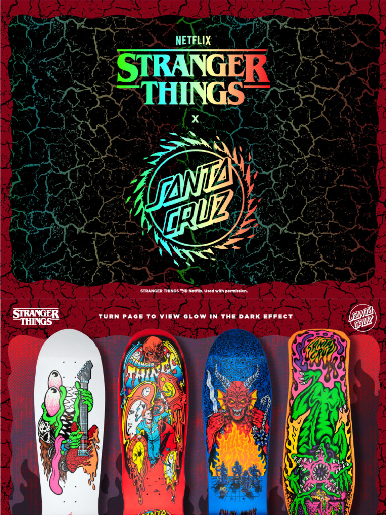 Santa Cruz X Stranger Things Product Flyer | PDF