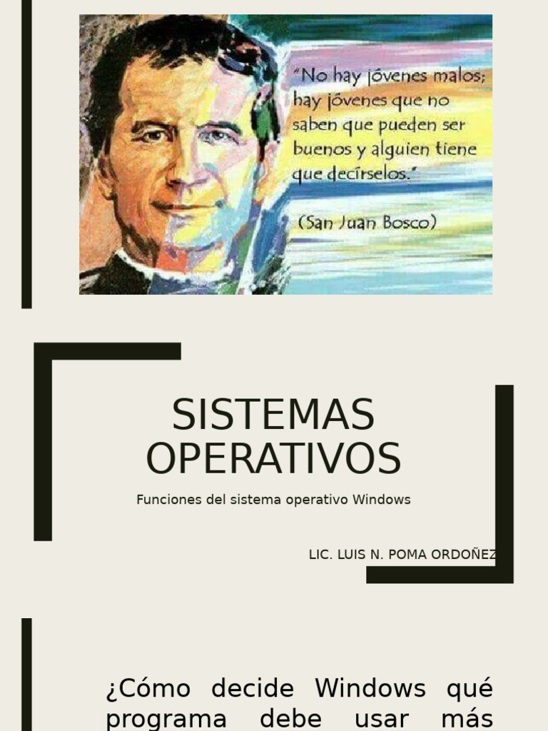 S8 - Funciones Del Sistema Operativo Windows | PDF | Archivo de ...