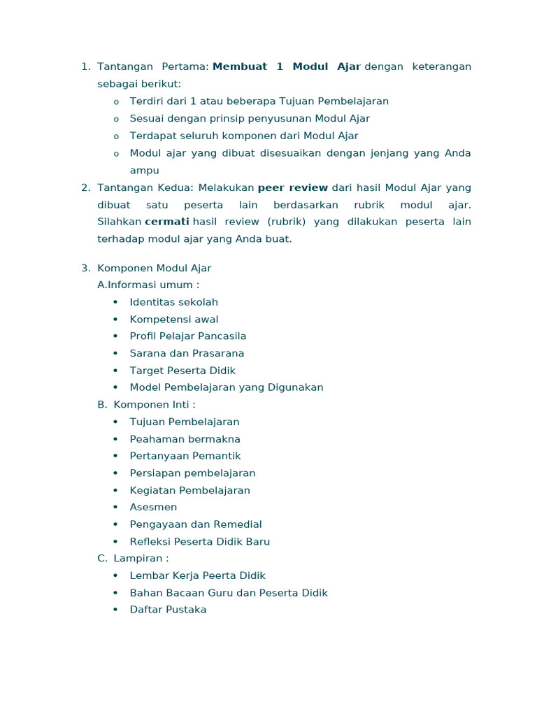 LK Modul Ajar | PDF