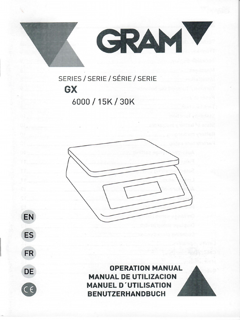 Balance GX 6000 - Gram | PDF