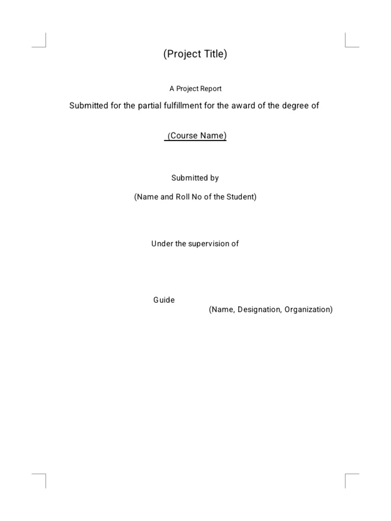 BSC - Project Report | PDF