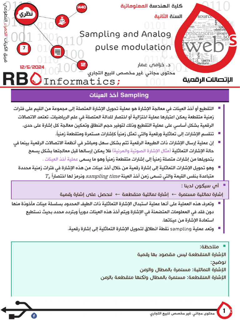 7-Sampling and Analog Pulse Modulation(1) (1) | PDF