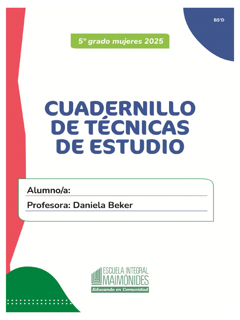 5to Grado. Cuadernillo de Técnicas de Estudio. | PDF | Residuos | Agua