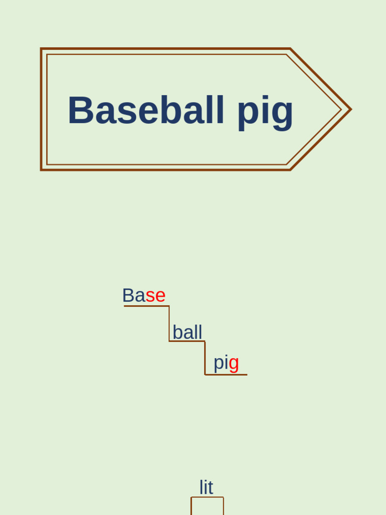 Baseball Dreams of a Pig | PDF
