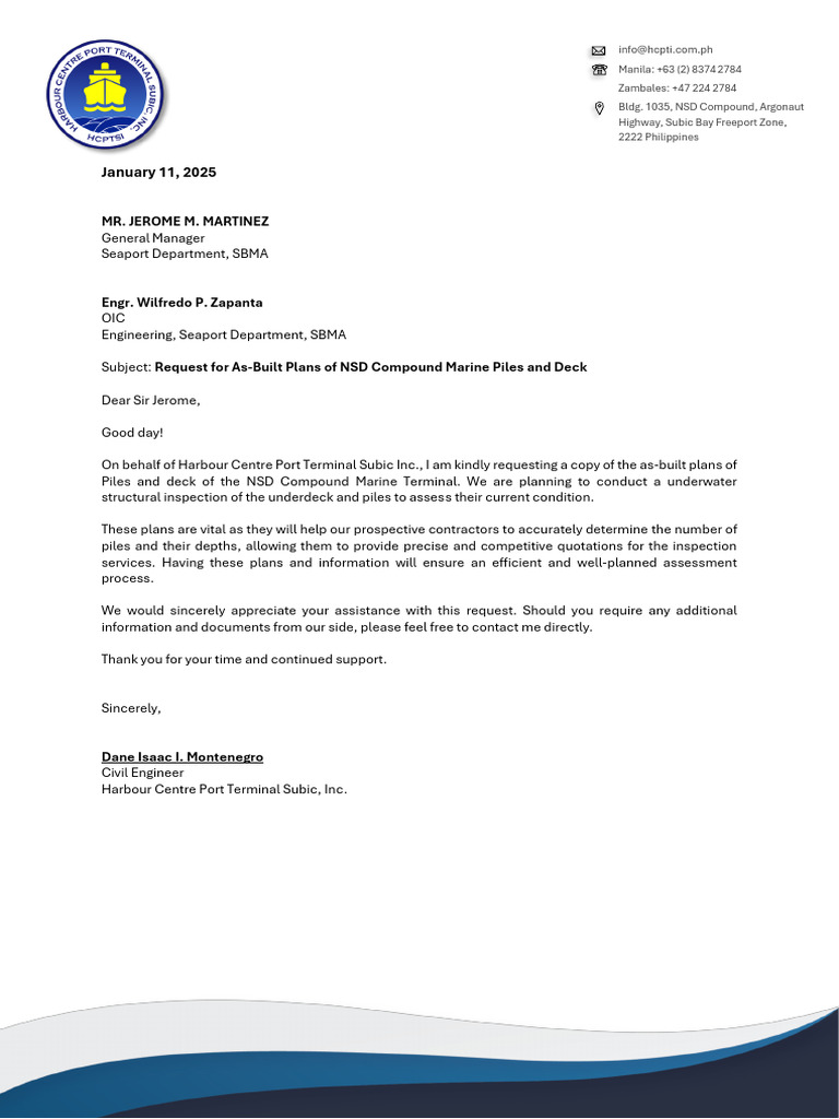 Request for NSD Compound As-Built Plans | PDF