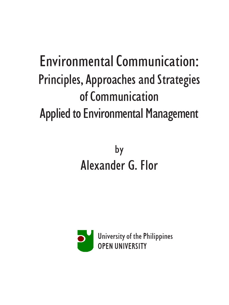 Environmental Communication | PDF | System | Communication
