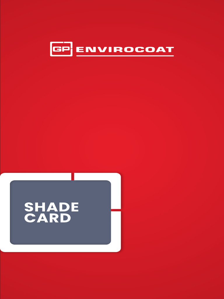 GP Envirocoat Shade Card Web | PDF