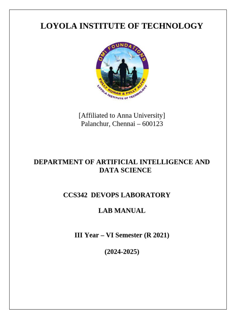 CCS342 Devops Lab Manual 9-5-2025 | PDF | Computing | Software Engineering