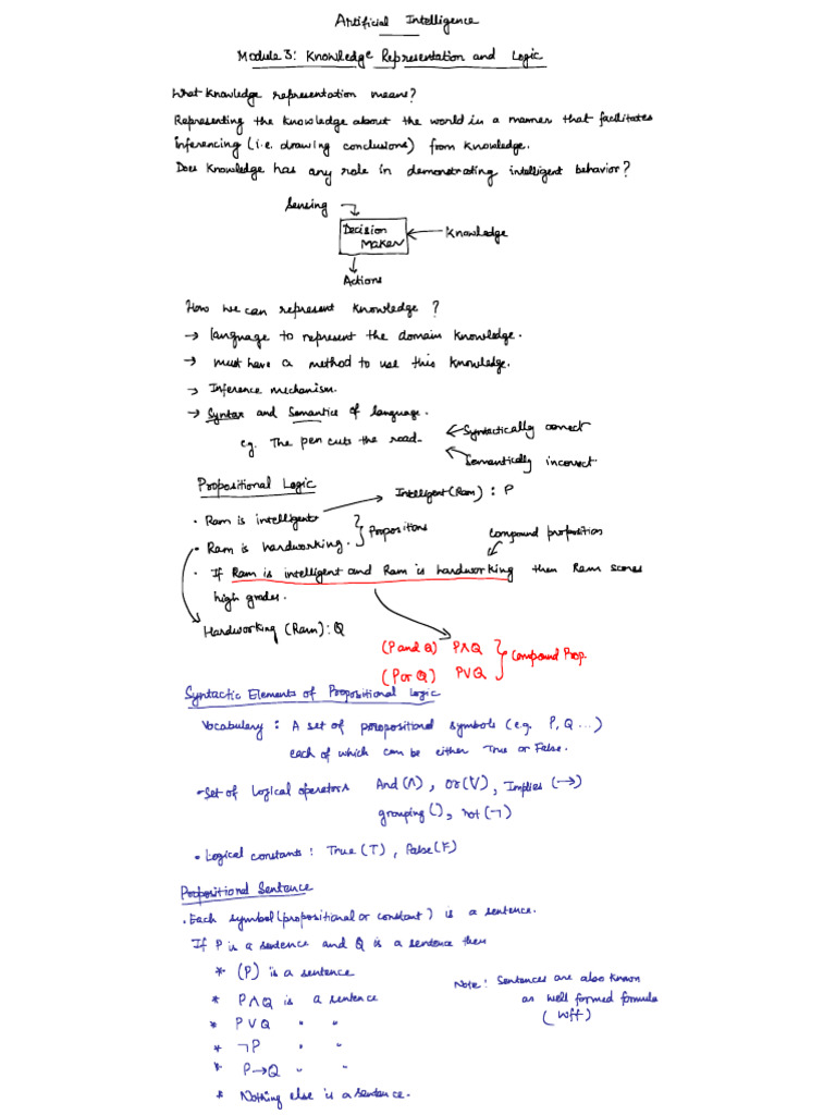 AI Lec PropositionalLogic | PDF