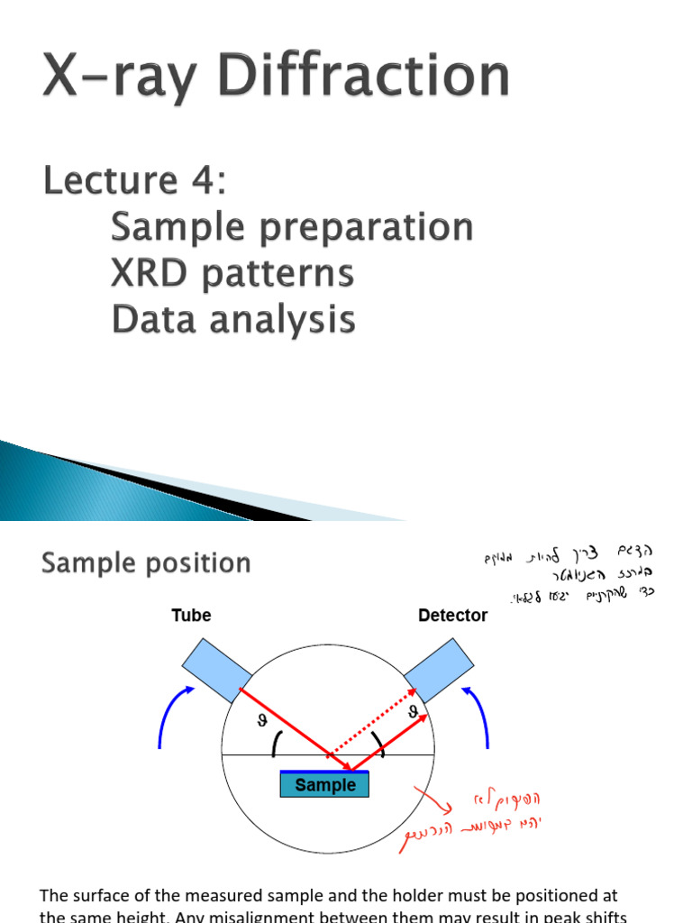 Lecture 4 Sample Preparation | PDF | Crystal | Crystallite