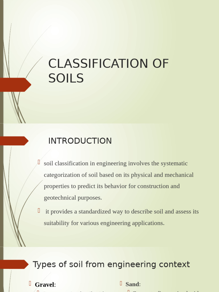 Classification of Soils | PDF | Particle Size Distribution | Silt