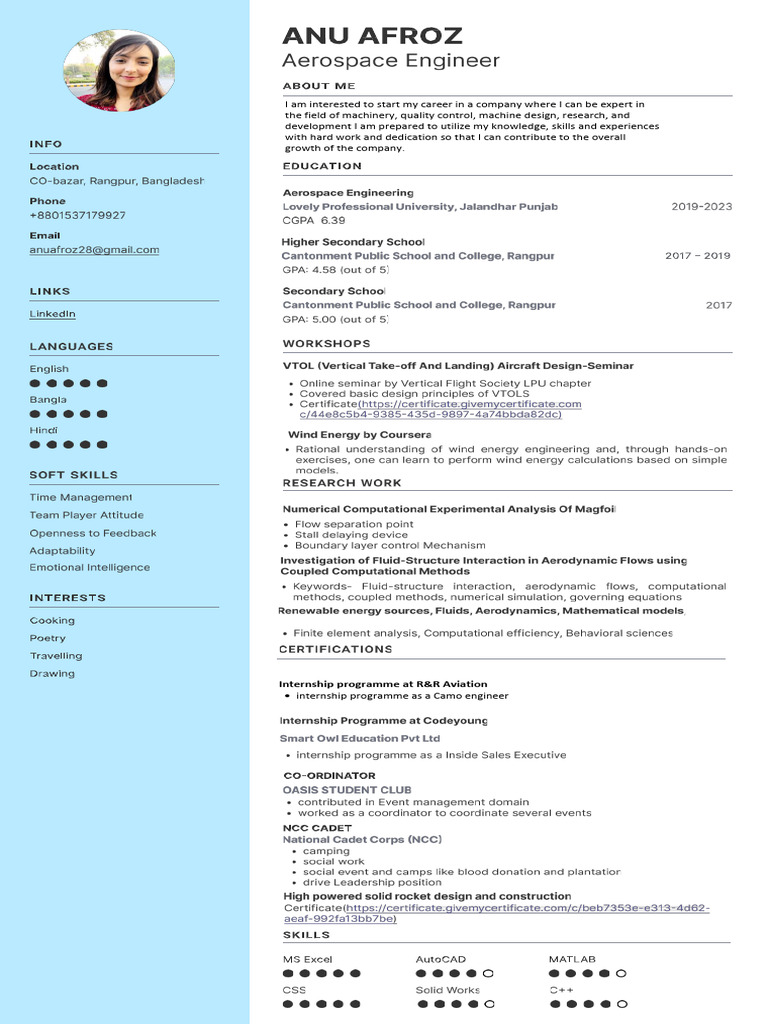 Anu CV Update 1 | PDF