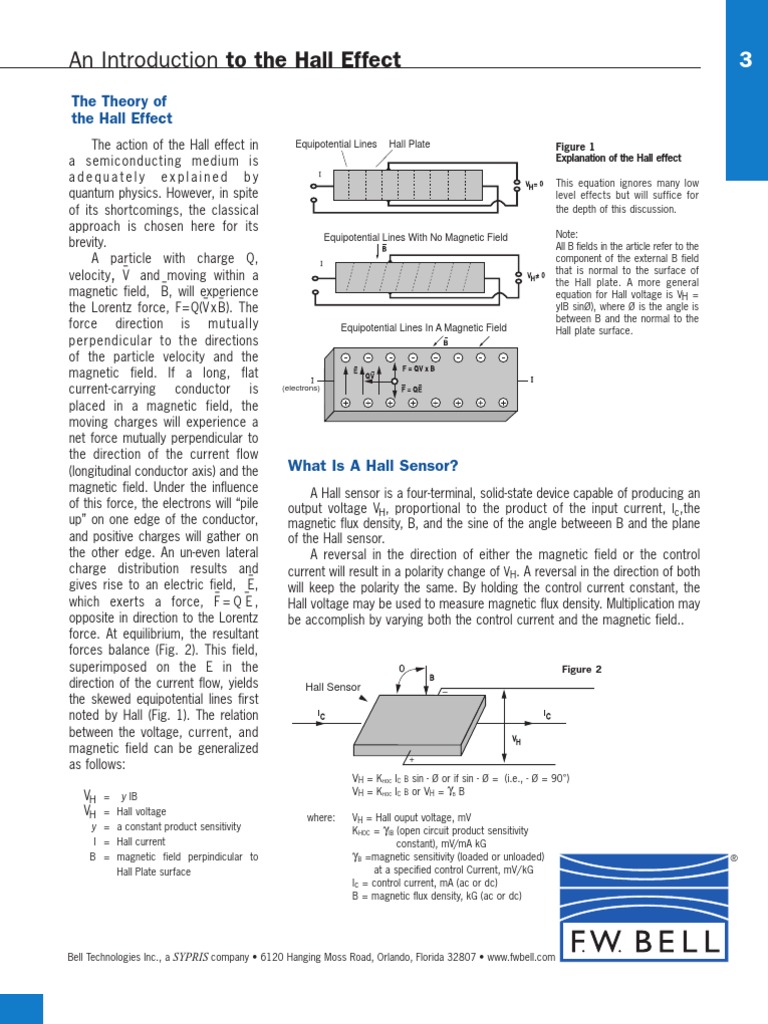 An Introduction To The Hall Effect | PDF | Electric Current ...