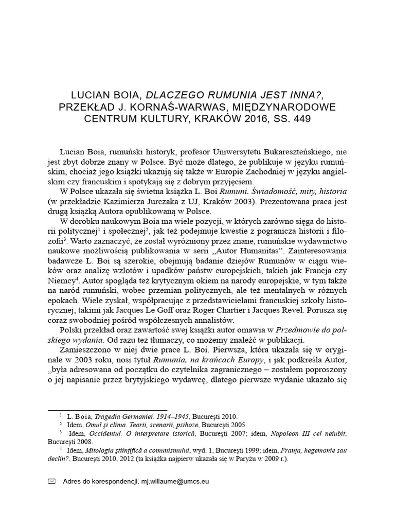 Dlaczego Rumunia jest inna | PDF