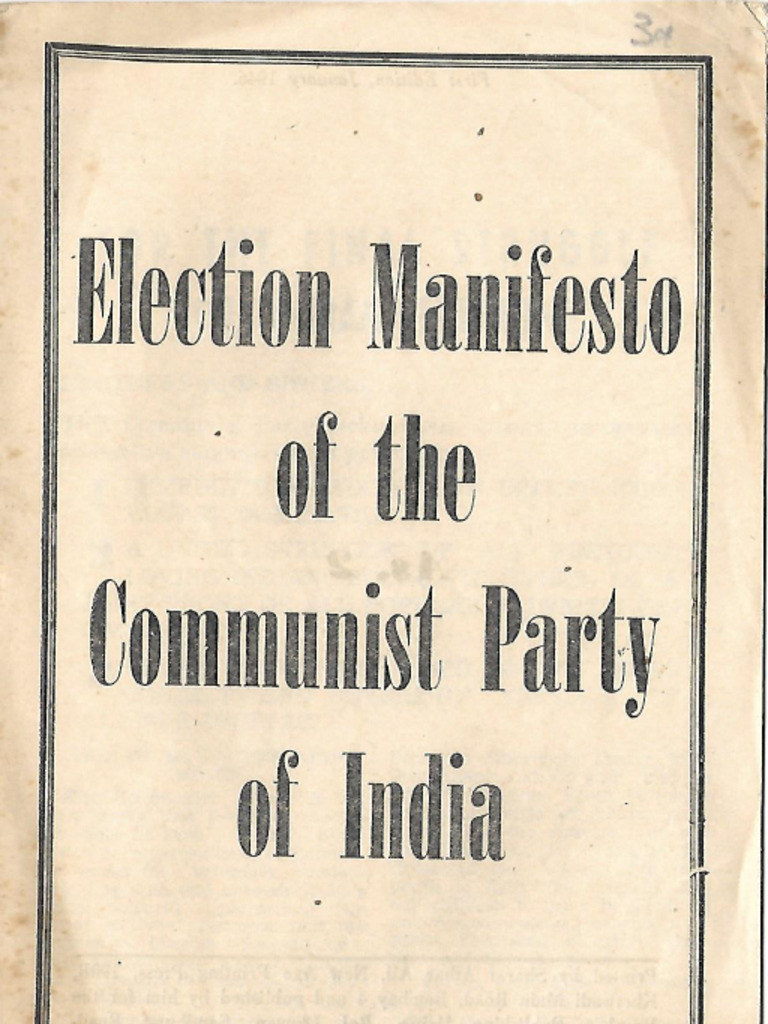 46 Cpi Election Manifesto | PDF