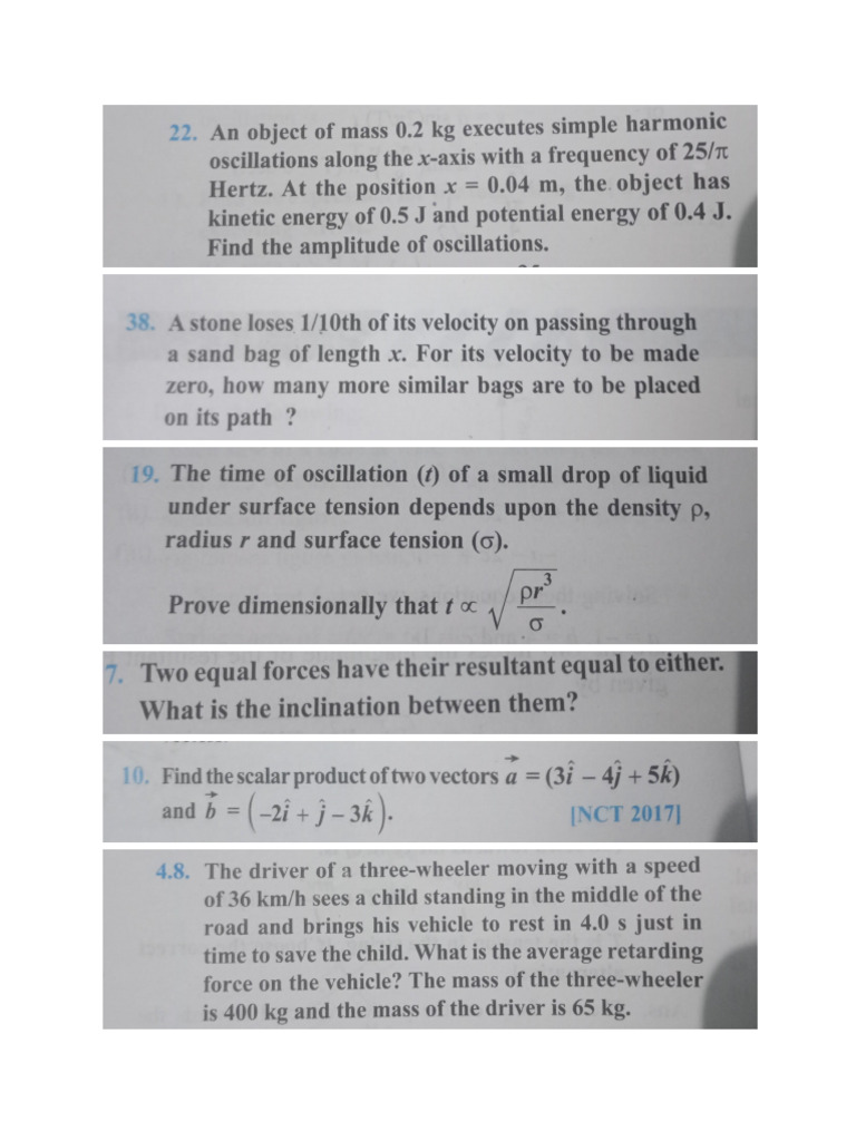 Physics Assignment 1 | PDF