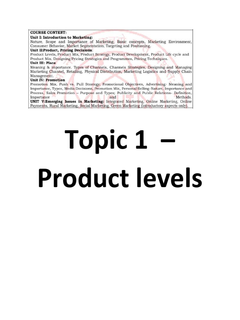 Unit 2 Marketing BBA | PDF | Final Good | Brand