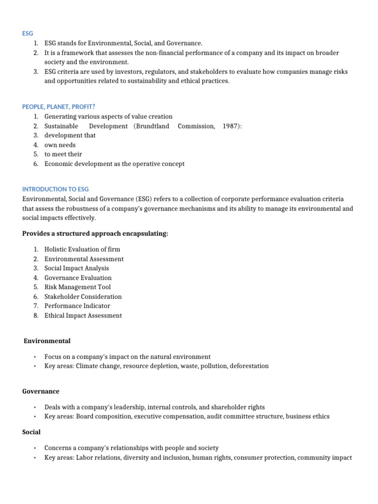 ESG Corporate Governance Compiled | PDF | Corporate Governance | Governance