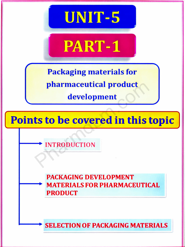 Pharmaceutical Product Development Unit 5 | PDF