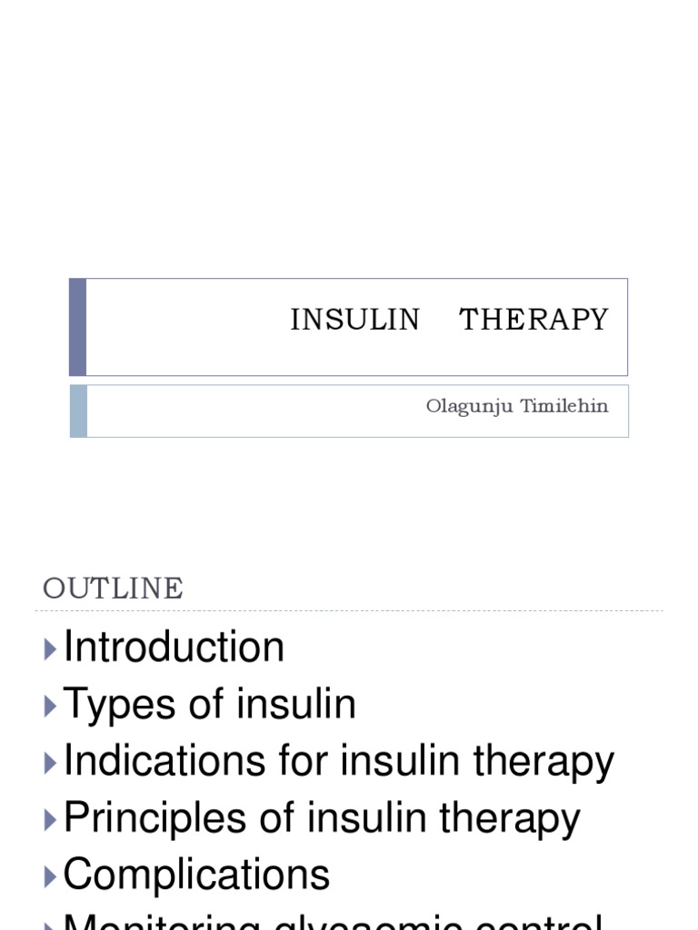 Overview of Insulin Therapy Indications | PDF | Insulin | Diabetes Mellitus