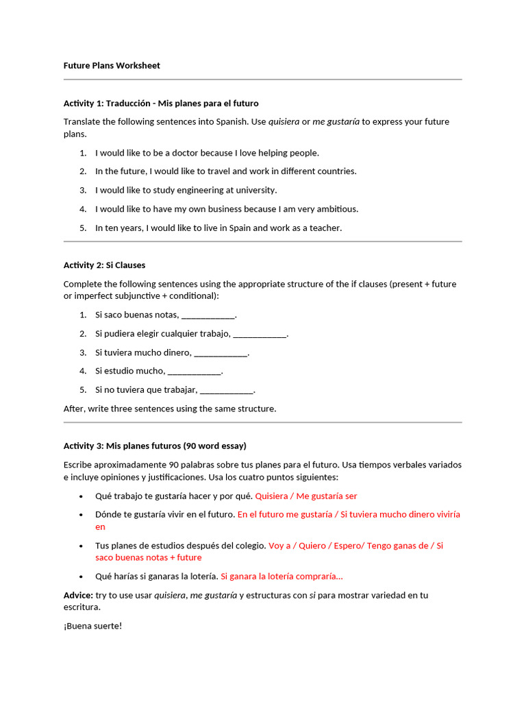 Planificación de Mis Futuros Proyectos | PDF