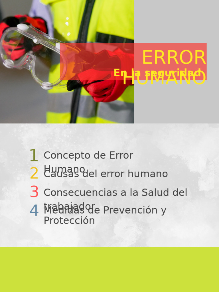 Error Humano | PDF