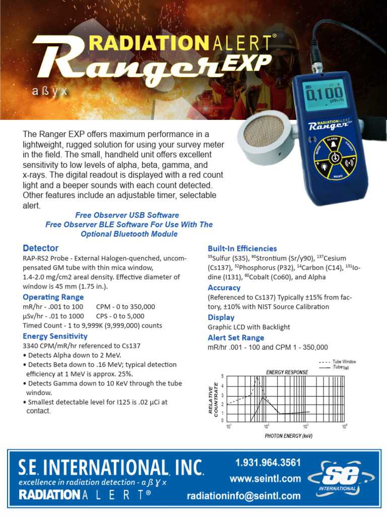 Ranger - EXP Spec Sheet 10-7-2024 - 241120032408 | PDF | Radiation