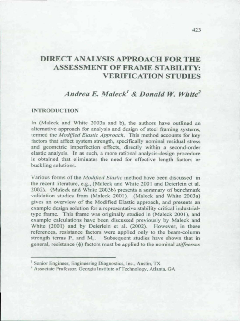 Maleck & White (2003) | PDF | Buckling | Strength Of Materials