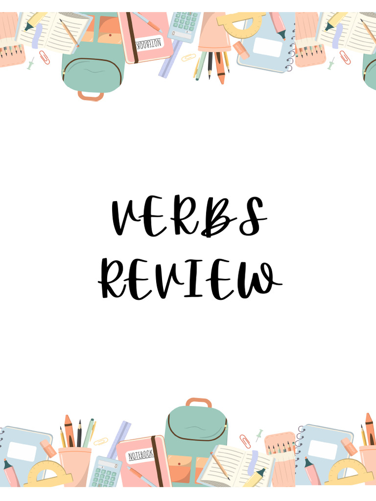 Verbs Review | PDF