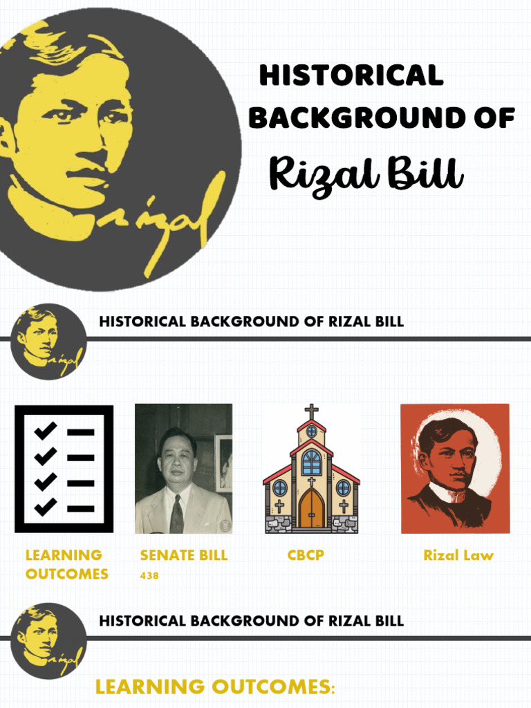 RIZAL - Historical Background of Rizal BillCM01-1 | PDF
