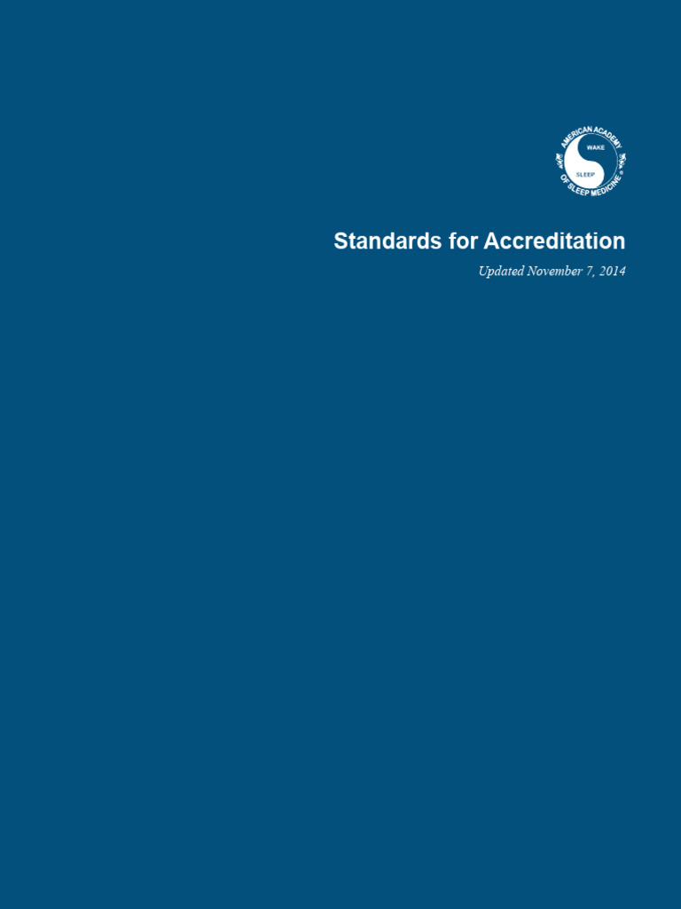 Standards For Accreditation: Updated November 7, 2014 | PDF | Health ...