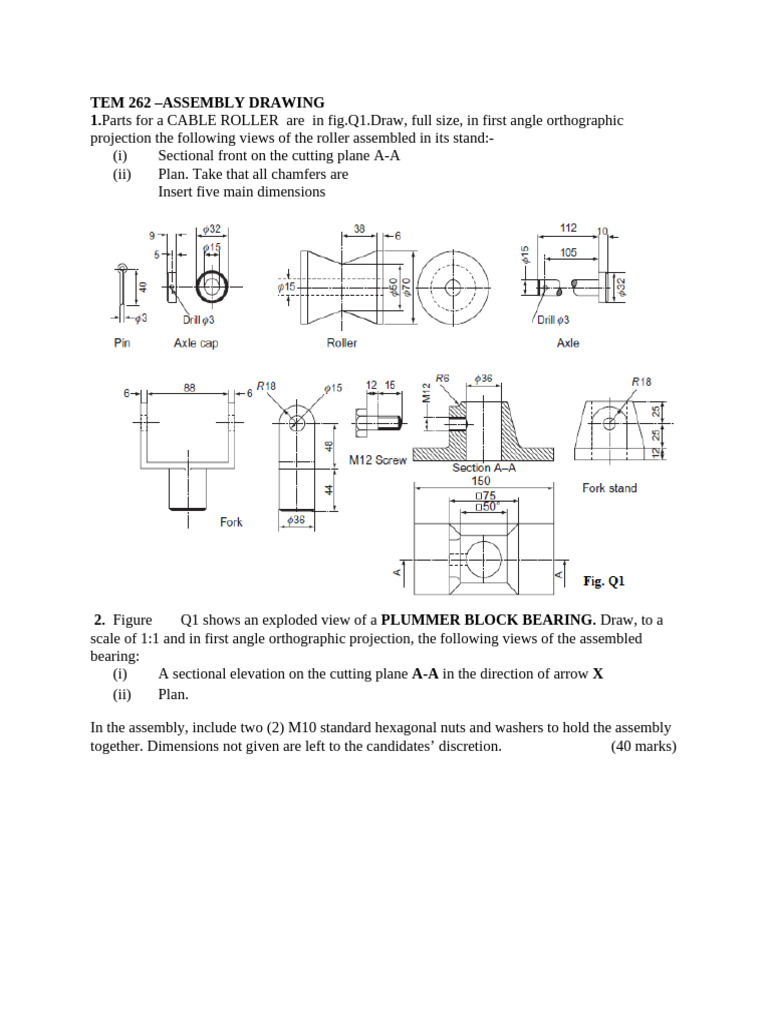 Tem 262 Assembly Drawing | PDF