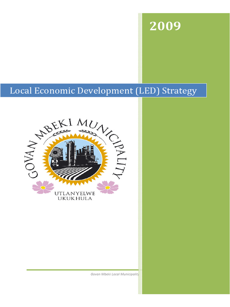 Govan Mbeki LED Strategy Overview | PDF | Economic Growth | Economics