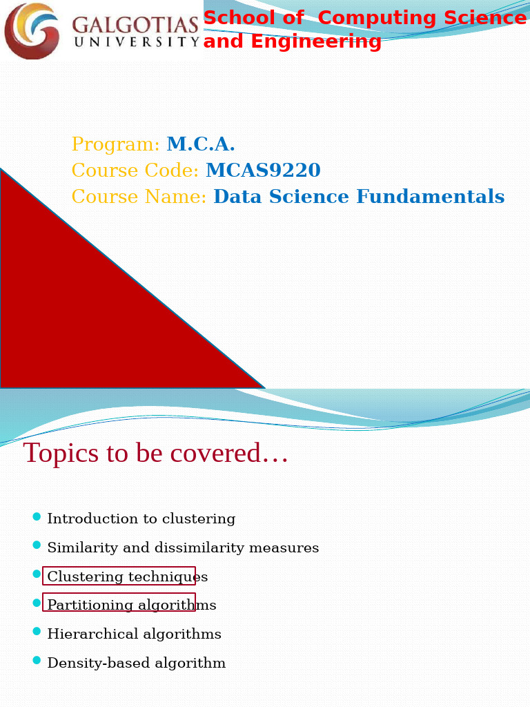 Clustering 47698 Techniques | PDF | Cluster Analysis | Algorithms And Data Structures
