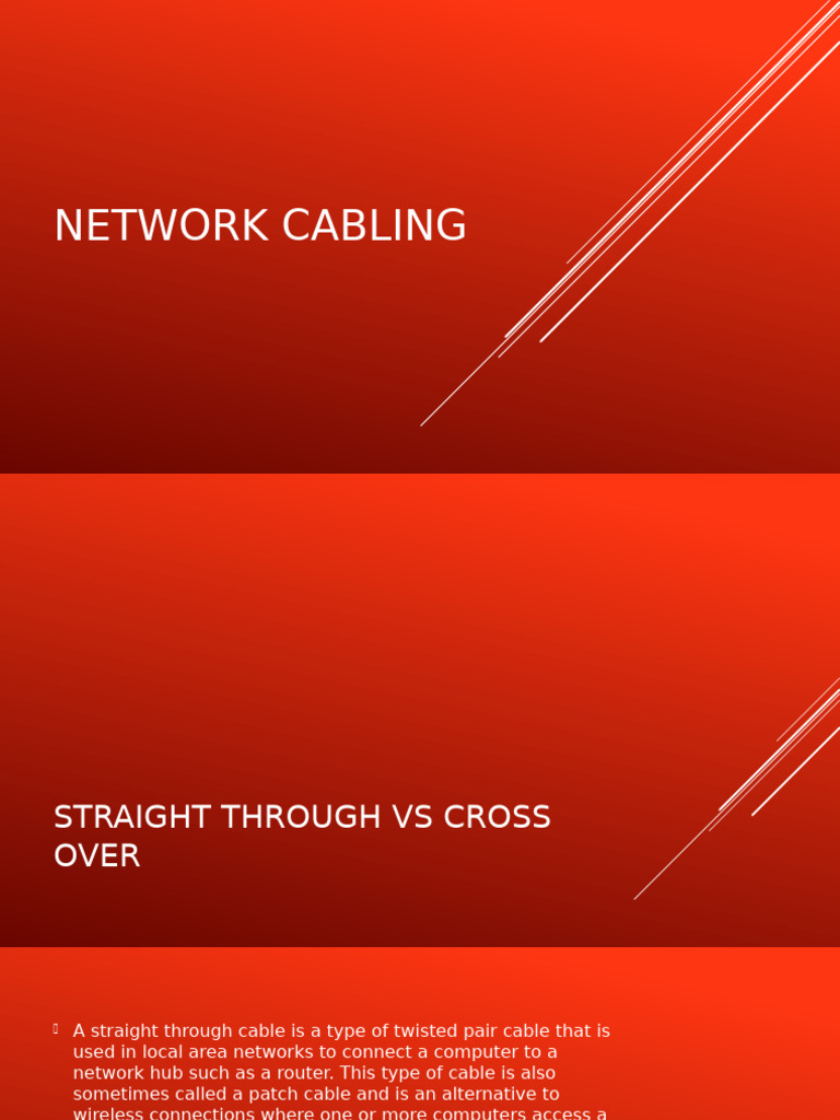 Network Cabling | PDF