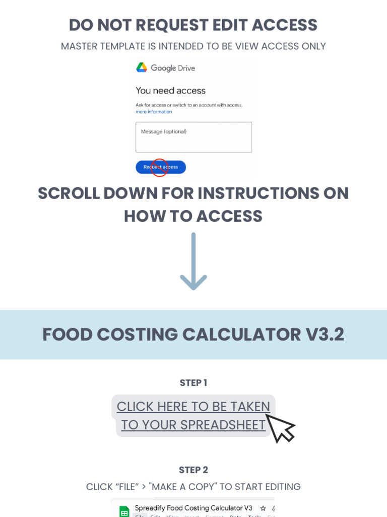 Food Costing Calculator v3.2 | PDF