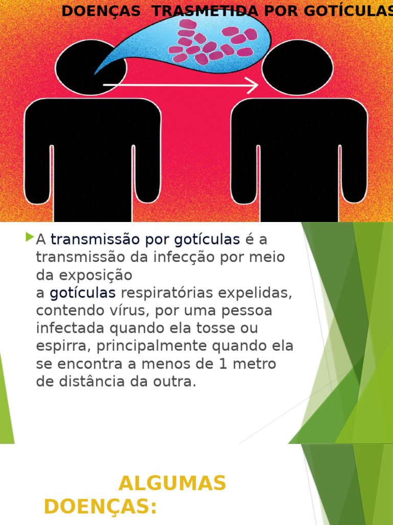Doenças Transmitidas por Gotículas | PDF