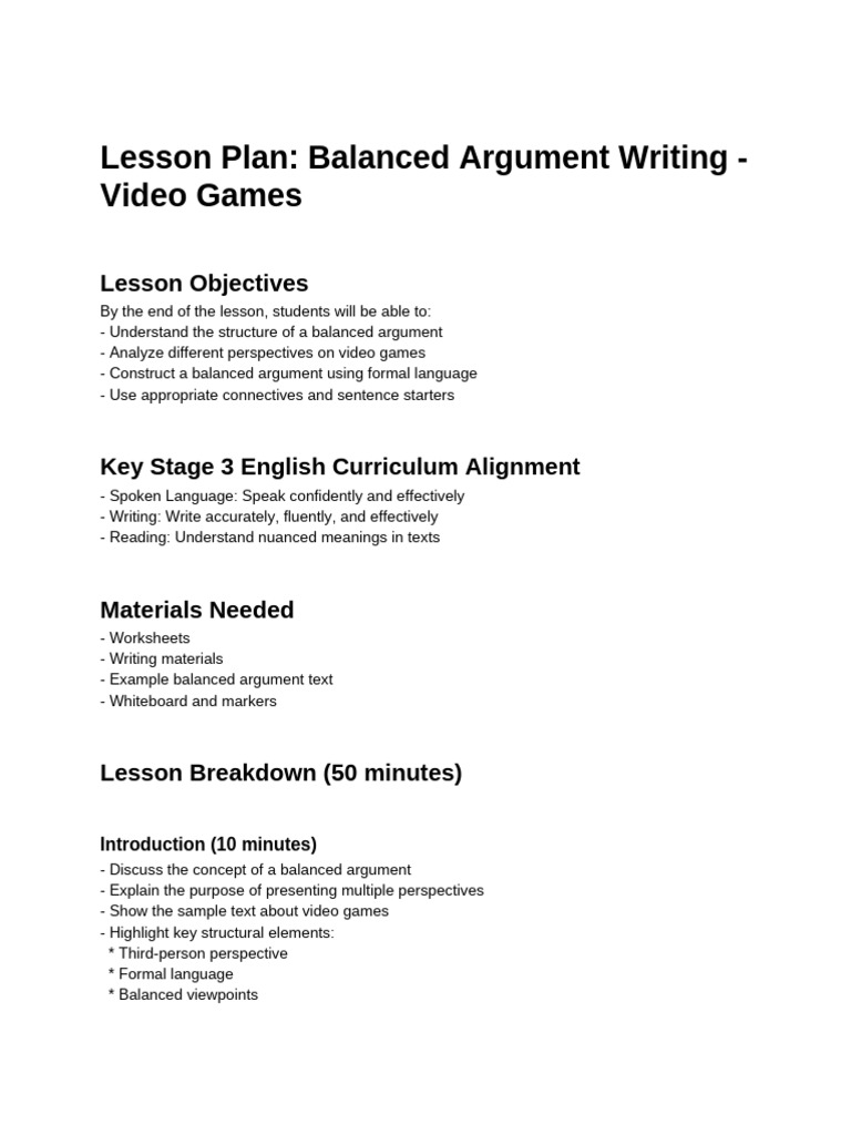 Grade Level 4 - Lesson Plan | PDF