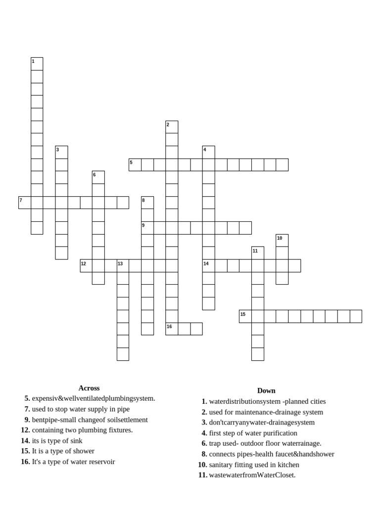 Building Services Crossword 2 Sept 22 | PDF