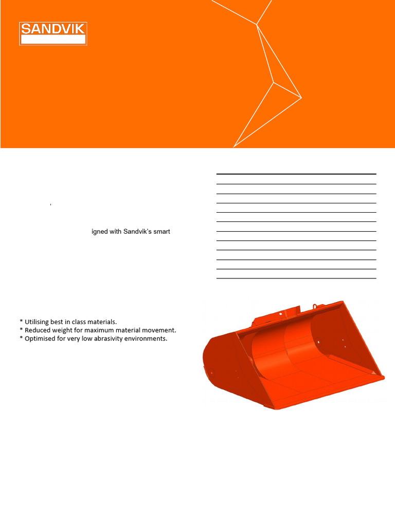 Sandvik LH621 14.0m³ Bare Lip Bucket | PDF | Deep Foundation